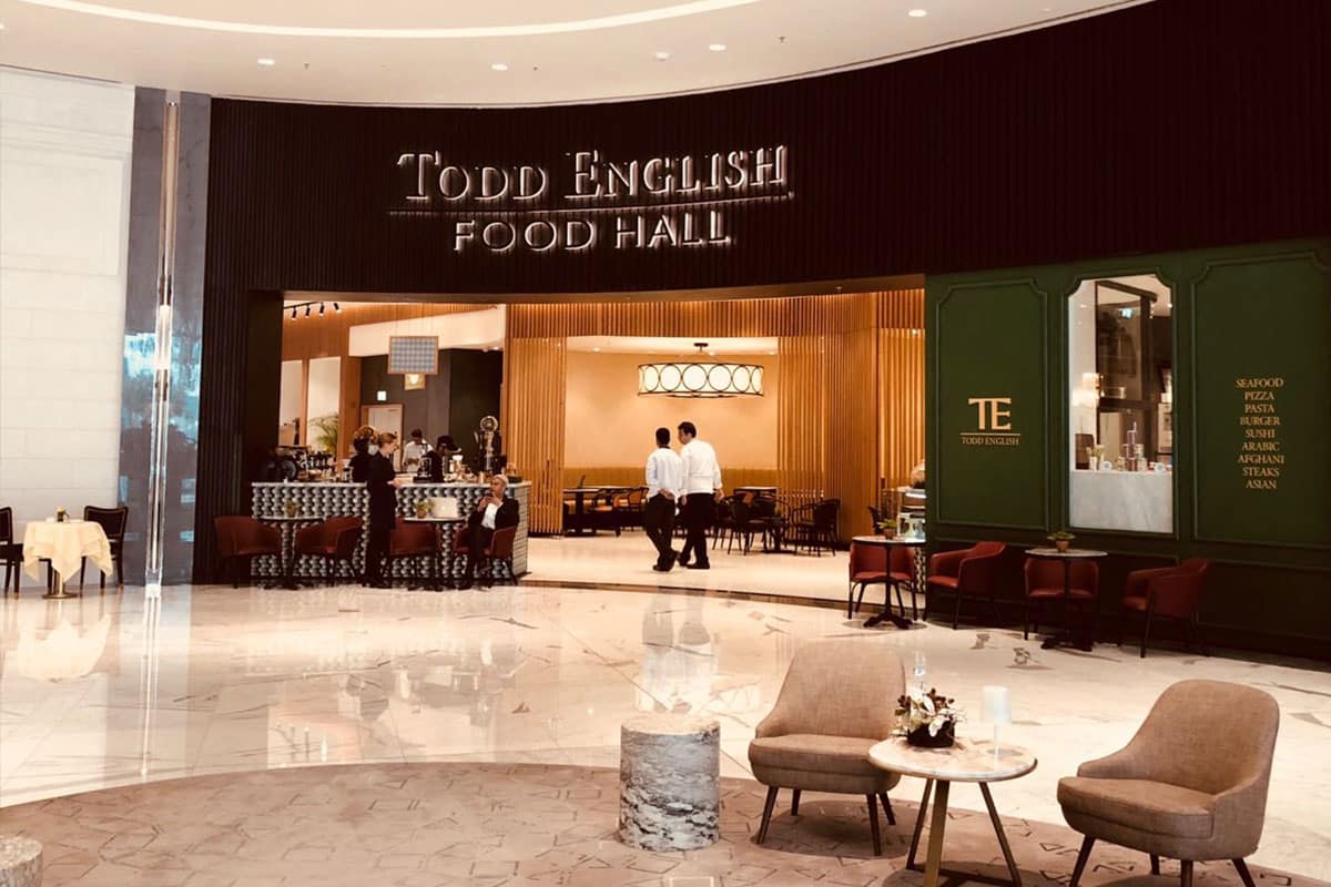 Todd English Food Hall Dubai Mall | Montalbano Contract Furniture | TOP ...